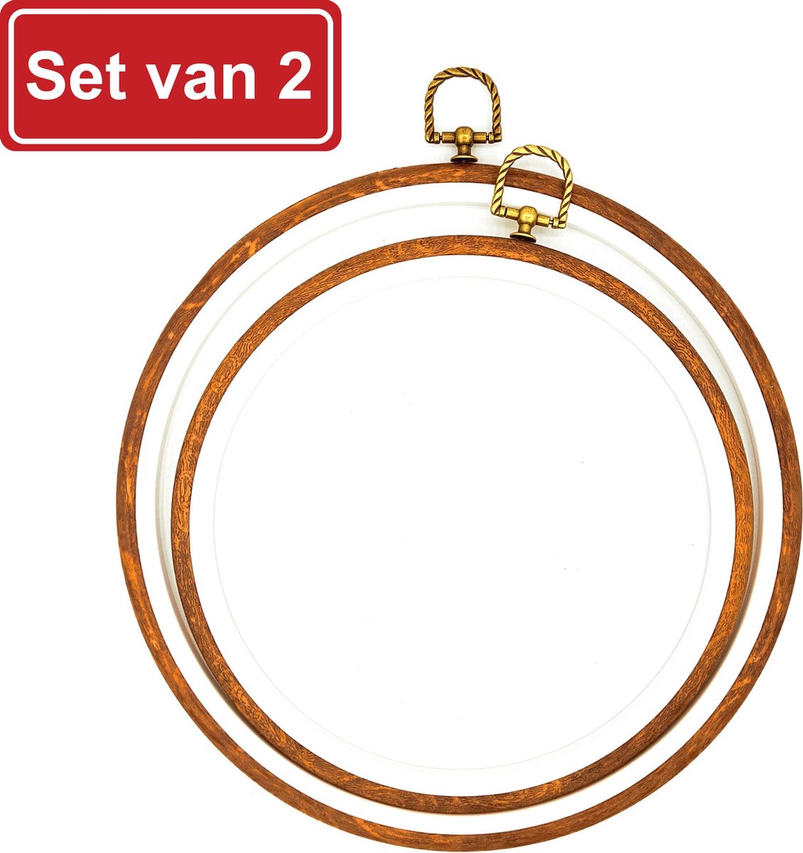 Cerceaux à broder - Lot de 2 - Cerceau à broder 21 cm - Cerceau à ...