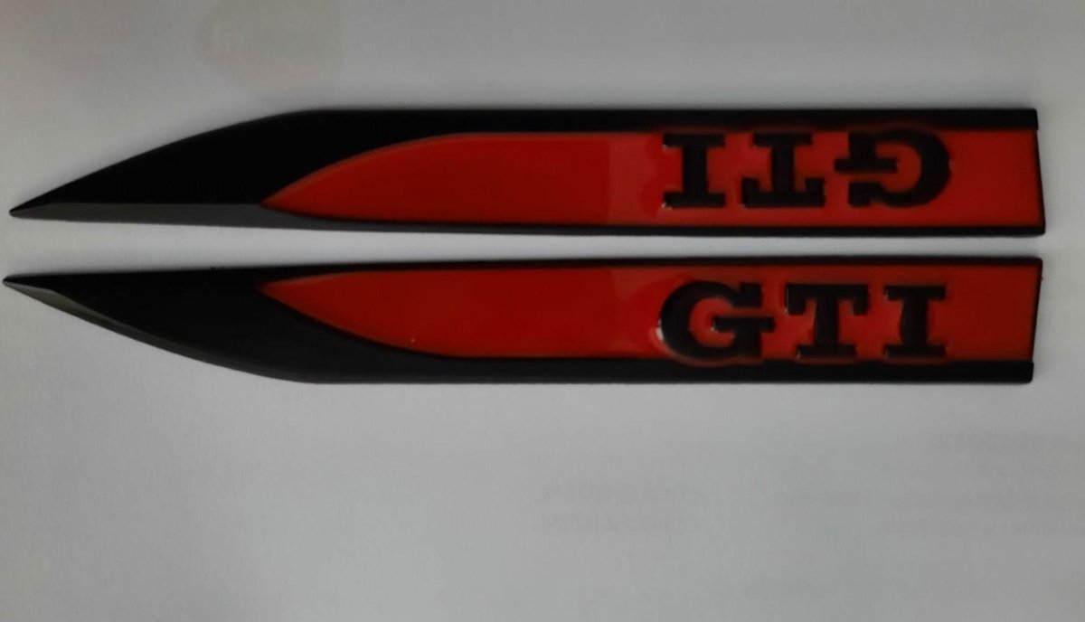 VW Volkswagen GTI Golf Polo UP! | sticker embleem logo | 2 stuks L+R ...