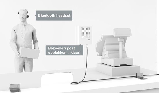 WHD VoiceBridge Bluetooth Loket-intercom met HEADSET / Balie-intercom ...
