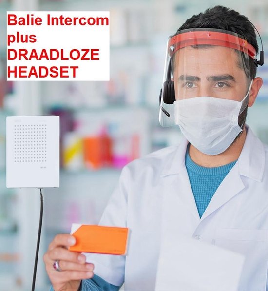 WHD VoiceBridge Bluetooth Loket-intercom met HEADSET / Balie-intercom ...