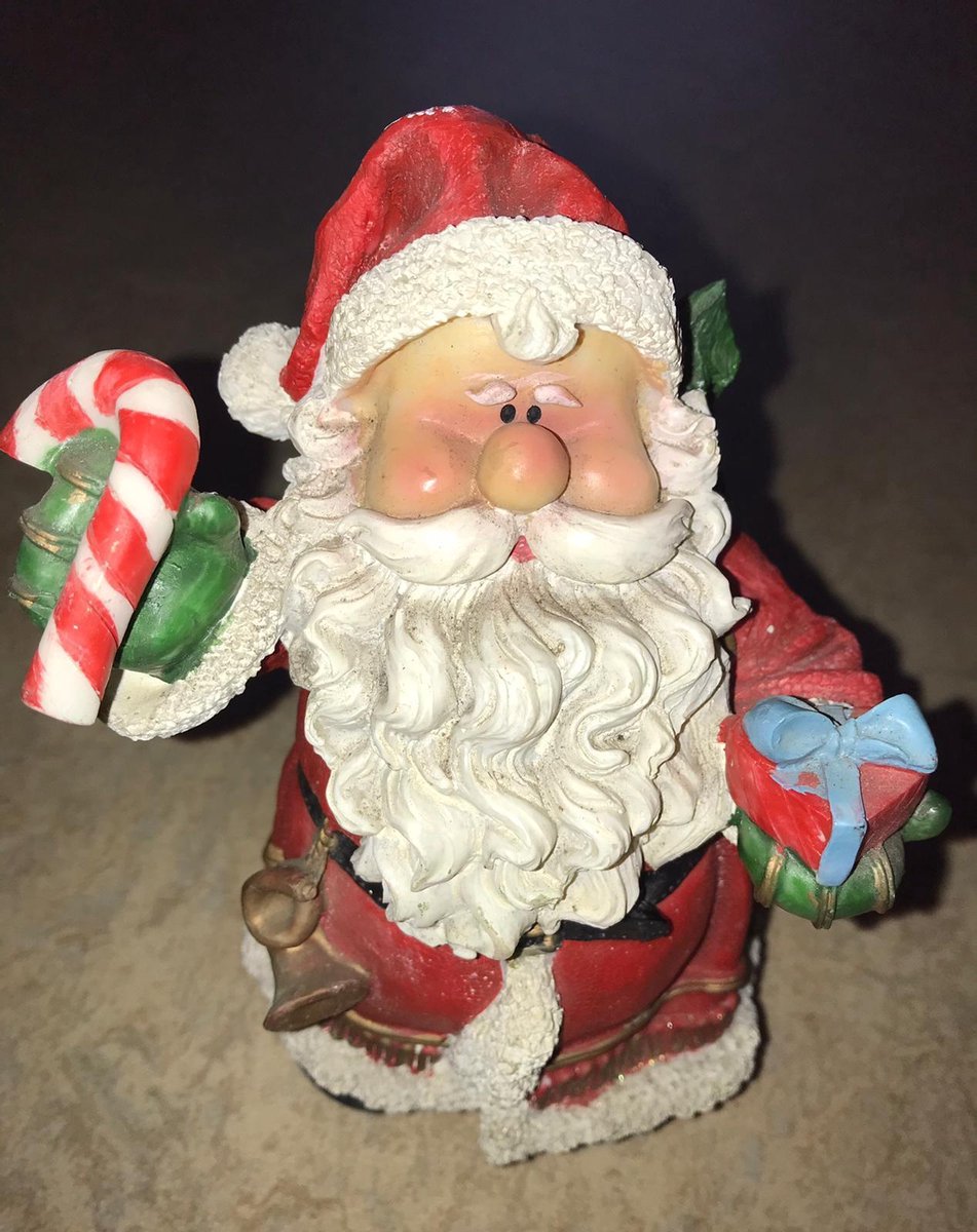 Staande kerstman decoratie pop/kerstpop beeld 20 cm - Kerst versiering ...