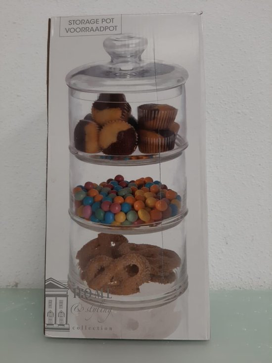 Bravissima Kitchen Triple XL Glazen Pot | bol.com