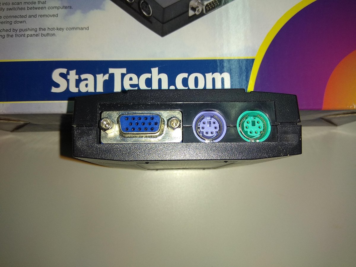 Startech - KVM switch - 2port keyboard/mouse/monitor sharing switch ...
