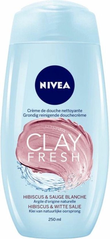 NIVEA Clay Fresh Douchegel Hibiscus en White Sage - 250 ml | bol