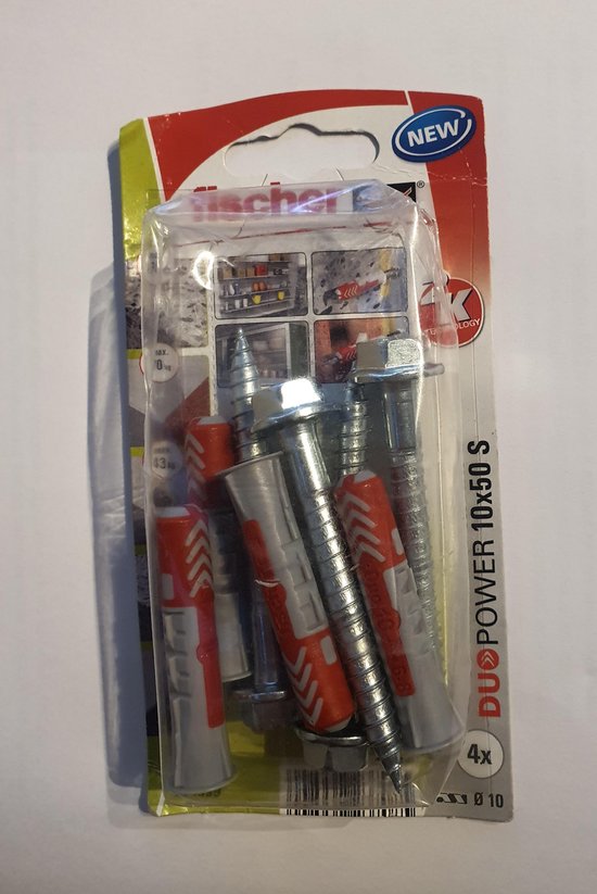 Fischer 534999 DuoPower 10 x 50 S K NV Deuvelset 50 mm 10 mm 1 set(s) | bol