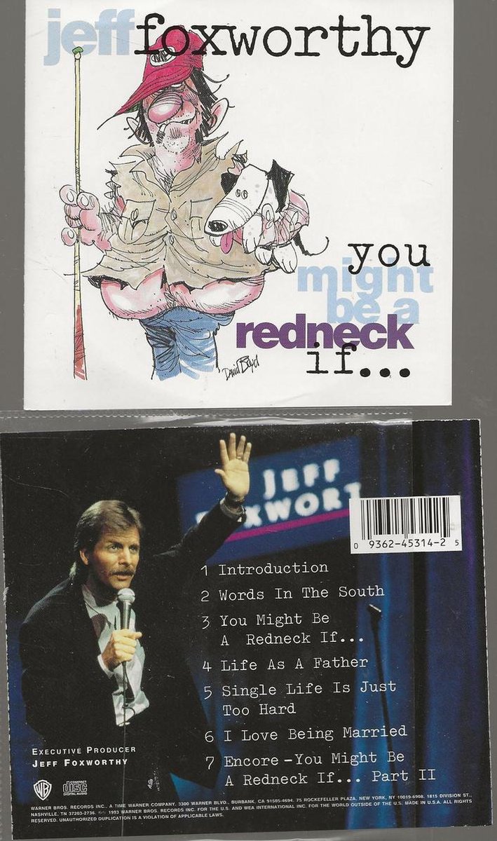 You Might Be A Redneck, Jeff Foxworthy | CD (album) | Muziek | bol.