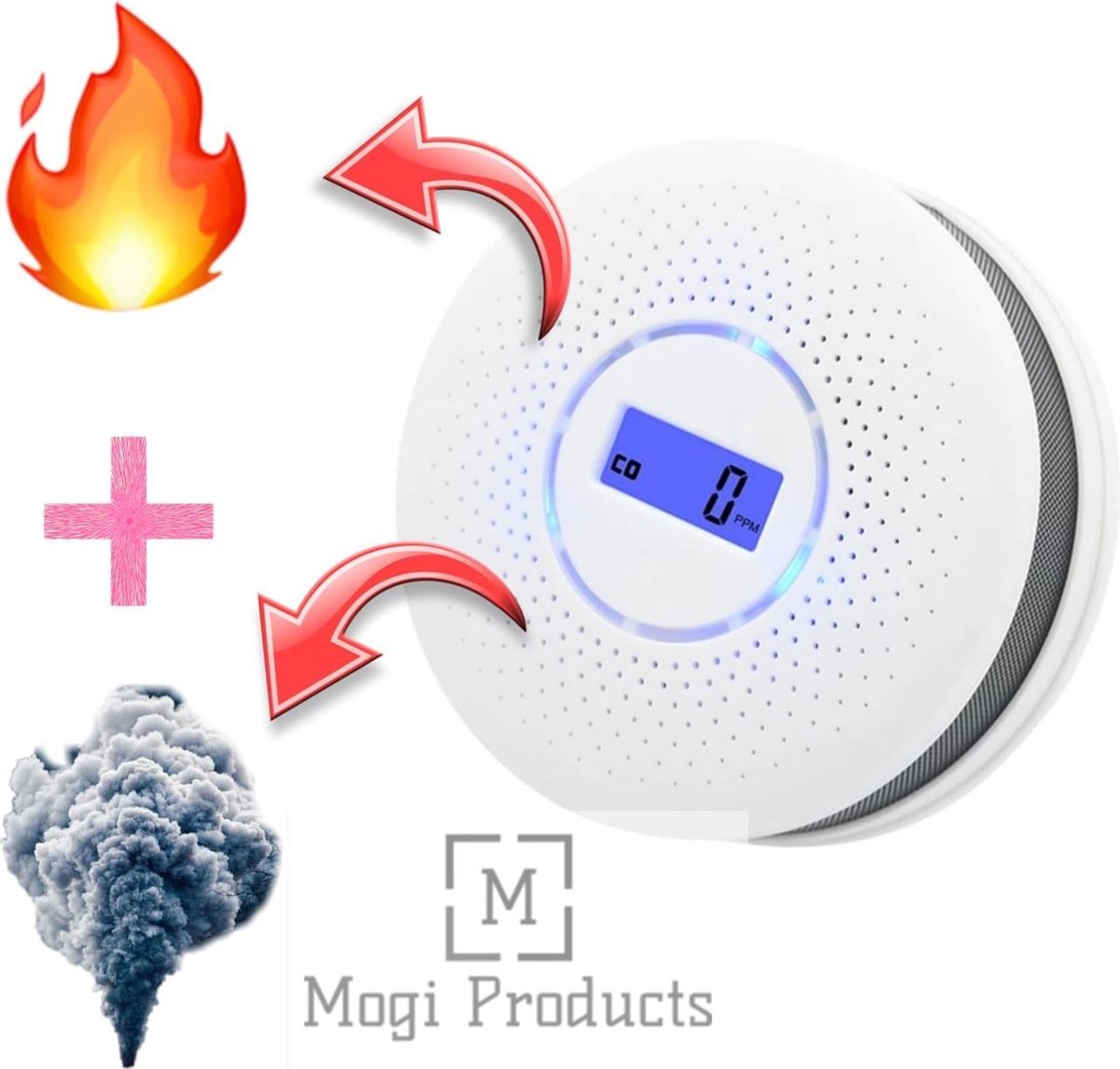 Rookmelder en Koolstofmonoxidemelder in één - Combimelder - Waarschuwt ...