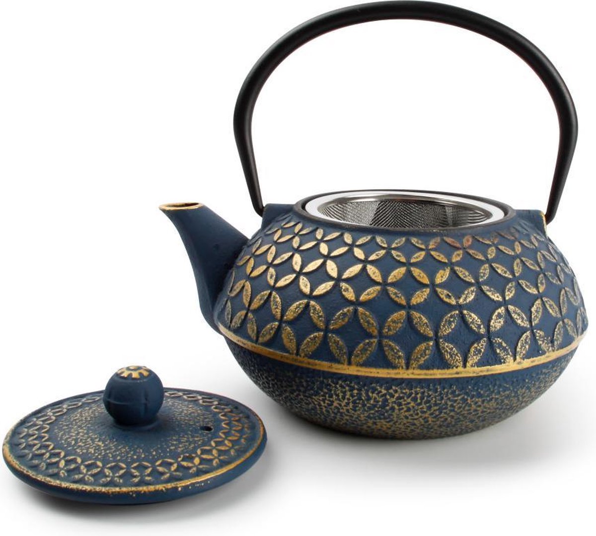 Salt&Pepper - Theepot 80cl blad goud/blauw - My Tea | bol.com