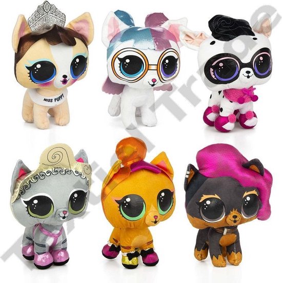 L.O.L. Surprise PETS - 27 cm (wit-roze)| PLUCHE | LET'S BE FRIENDS ...
