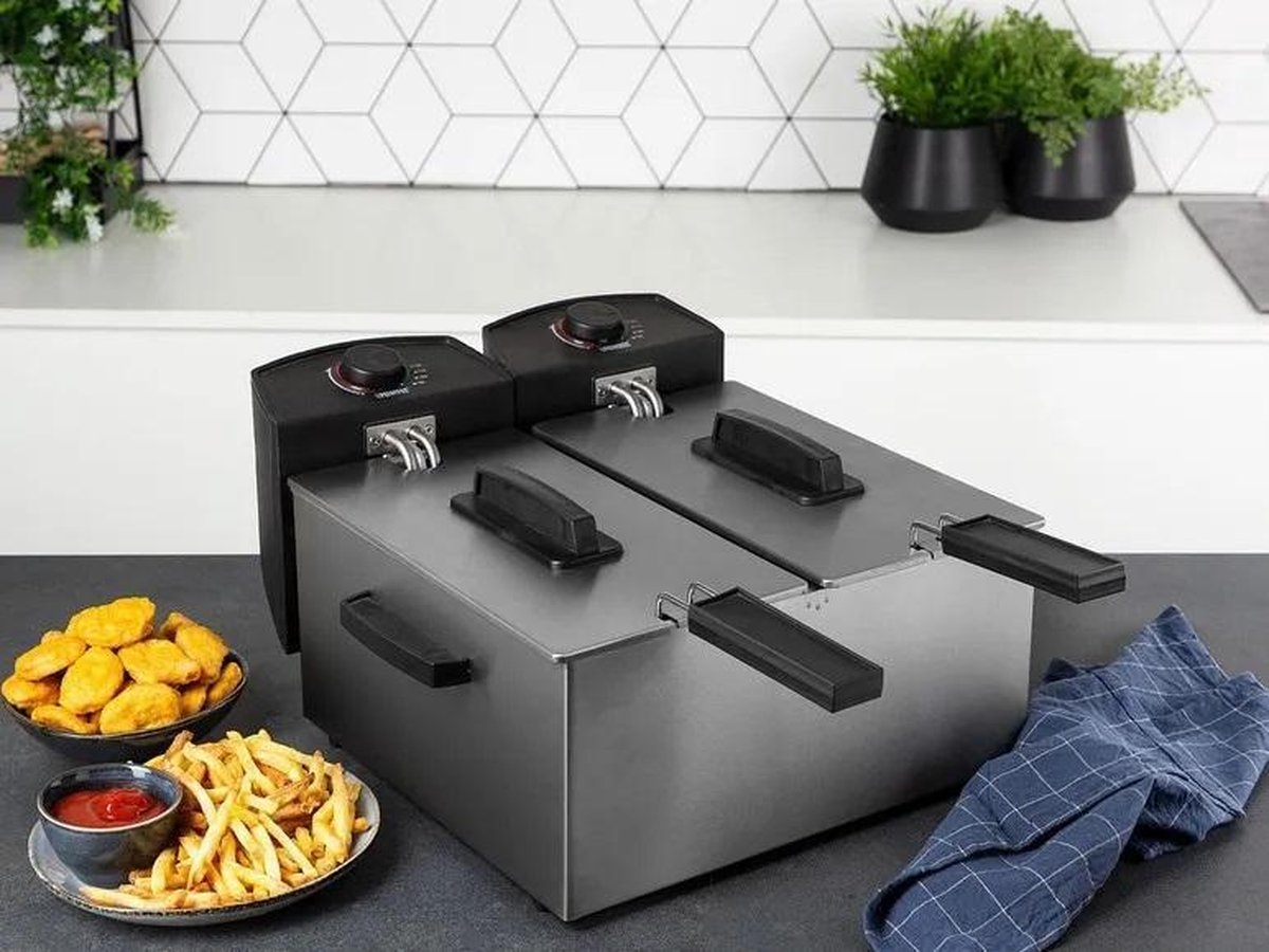 dubbele friteuse MET KOUDEZONE - friteuse - dubbele friteuse - dubbele ...