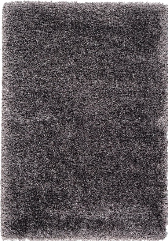OSTA Rhapsody Vloerkleed - Hoogpolig tapijt van wol & polyester - Grijs ...