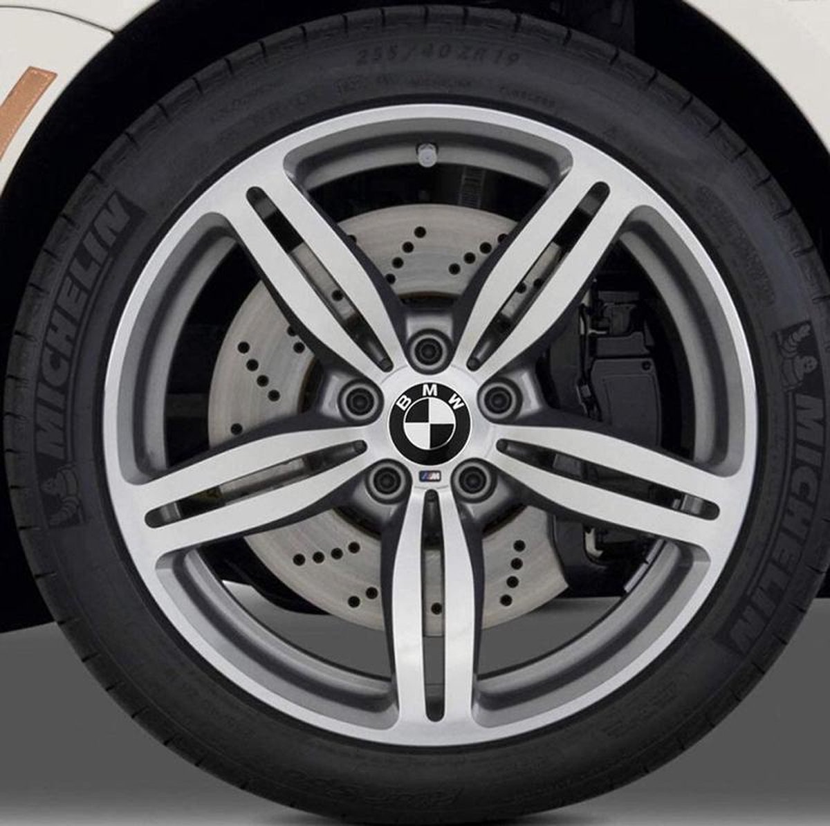 BMW naafdoppen 68mm Zwart Wit (Velgdop / Centercaps - 36136783536 / ...