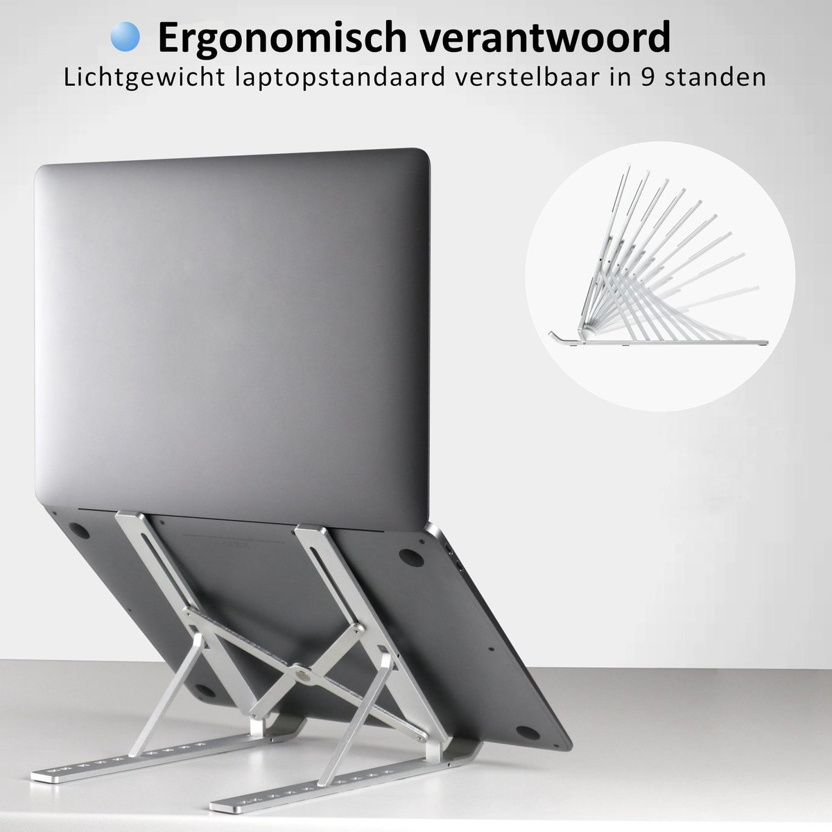 iDeskmate Lichte Verstelbare laptopstandaard - Laptop standaard ...