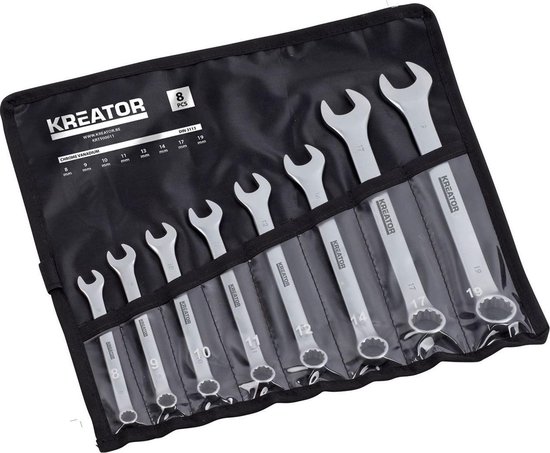 SLEUTELSET MIX 8-19MM 8ST | bol