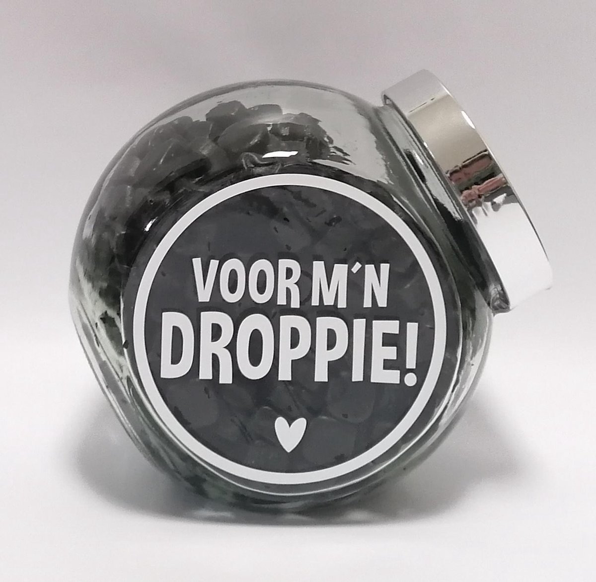 Snoeppot gevuld met drop "voor m'n droppie" - valentijn - liefde | bol.com