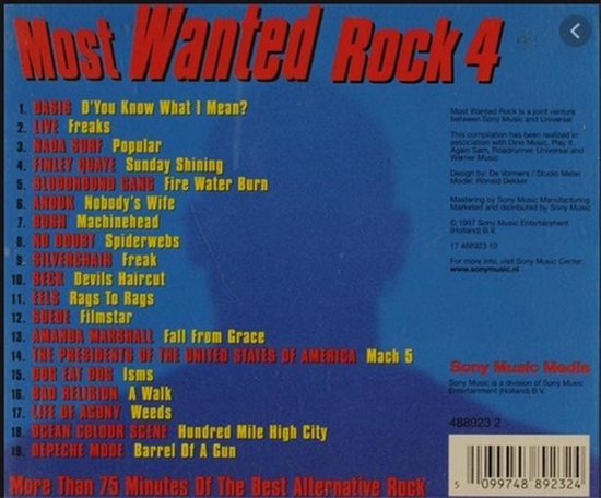 Most Wanted - Rock 4, various artists | CD (album) | Muziek | bol