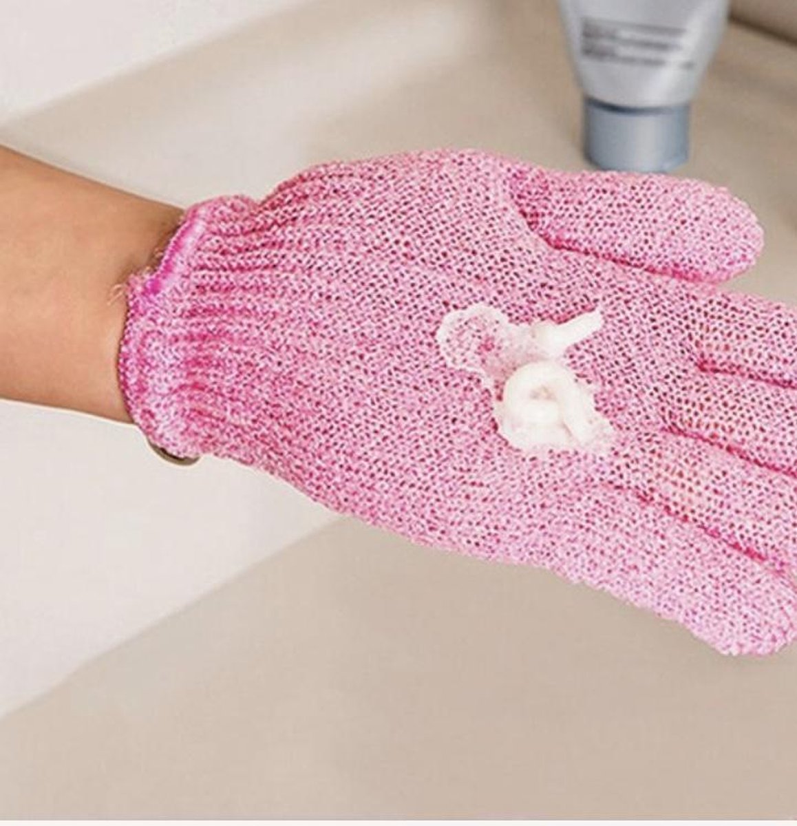 scrub/ massage/ douche handschoen | bol