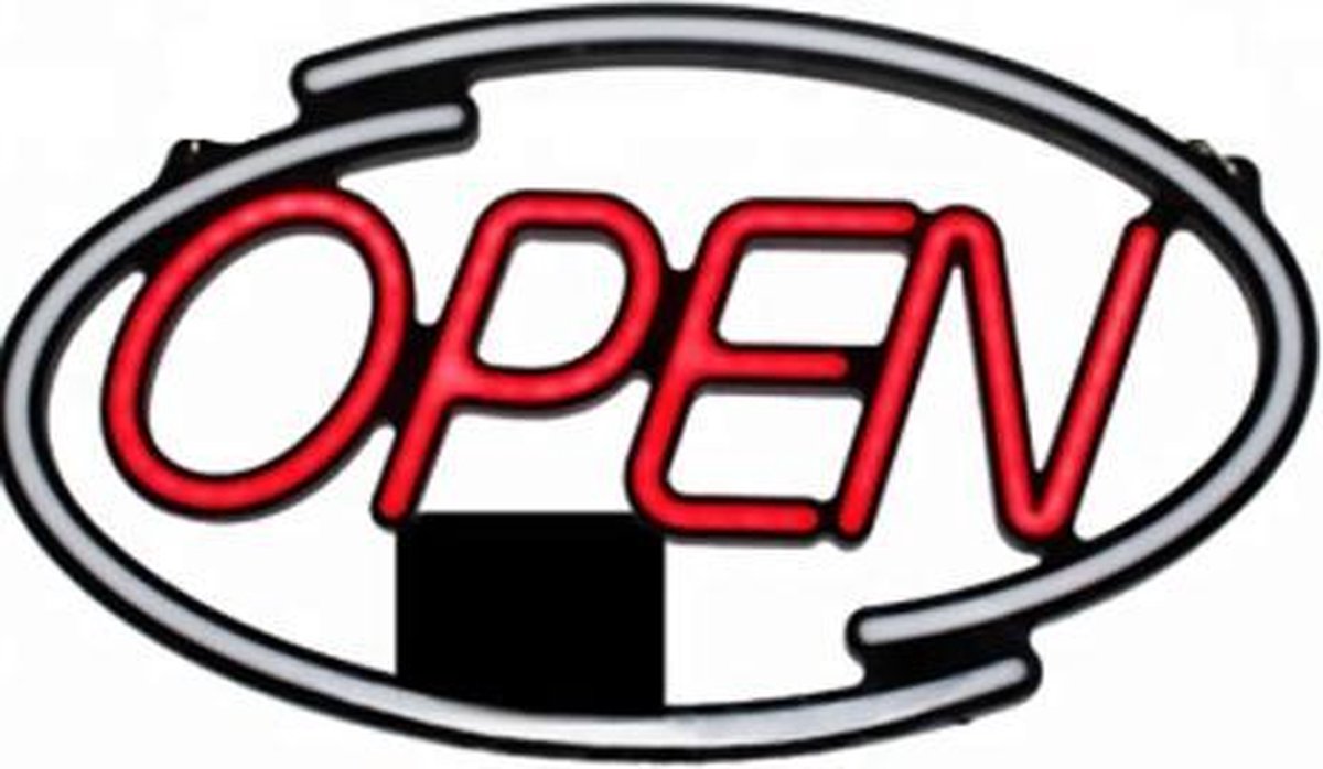 LED neon OPEN sign / bord - Full Color- Licht reclamebord | bol.com