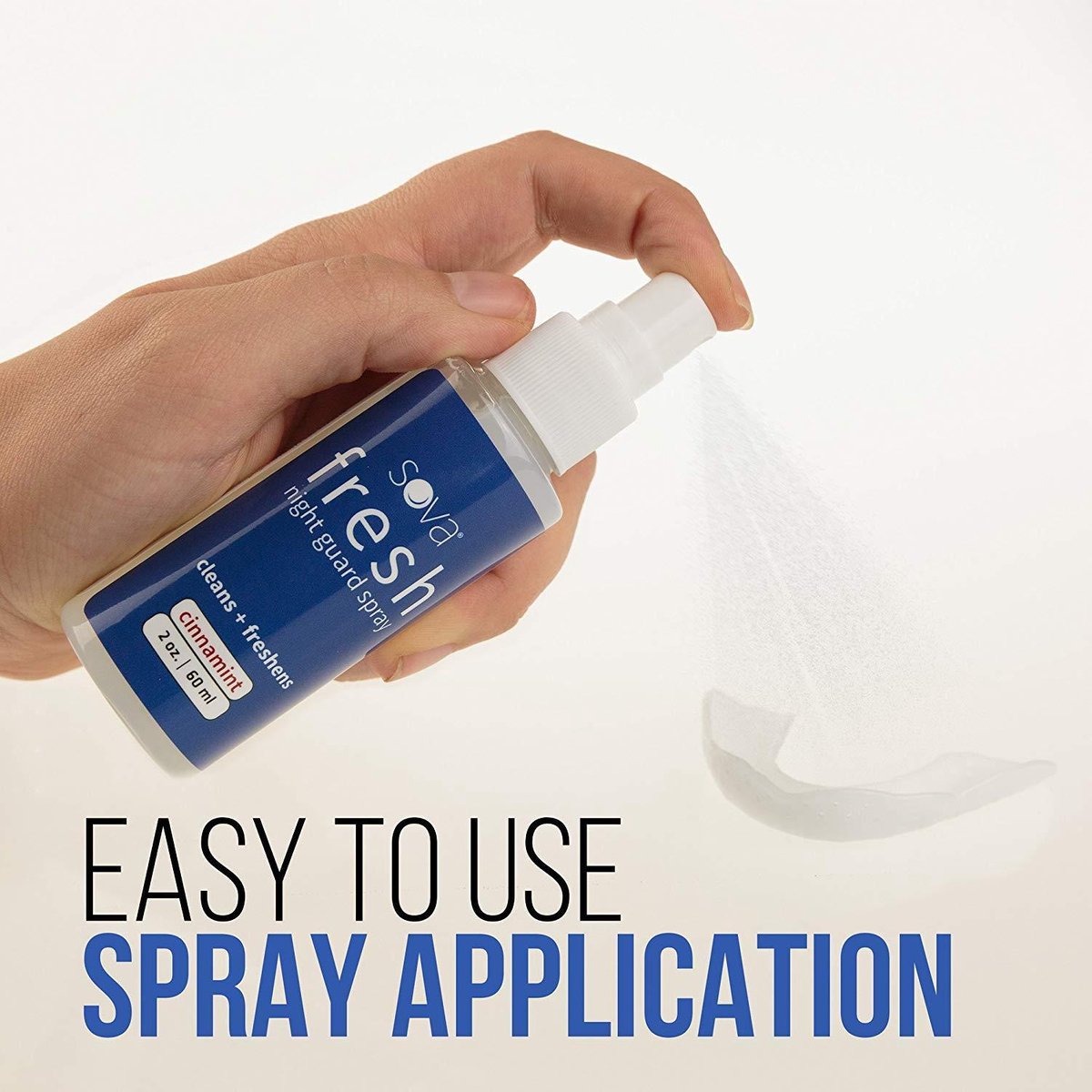 Sova desinfecterende spray om protheses en knarsbitjes mee te ...