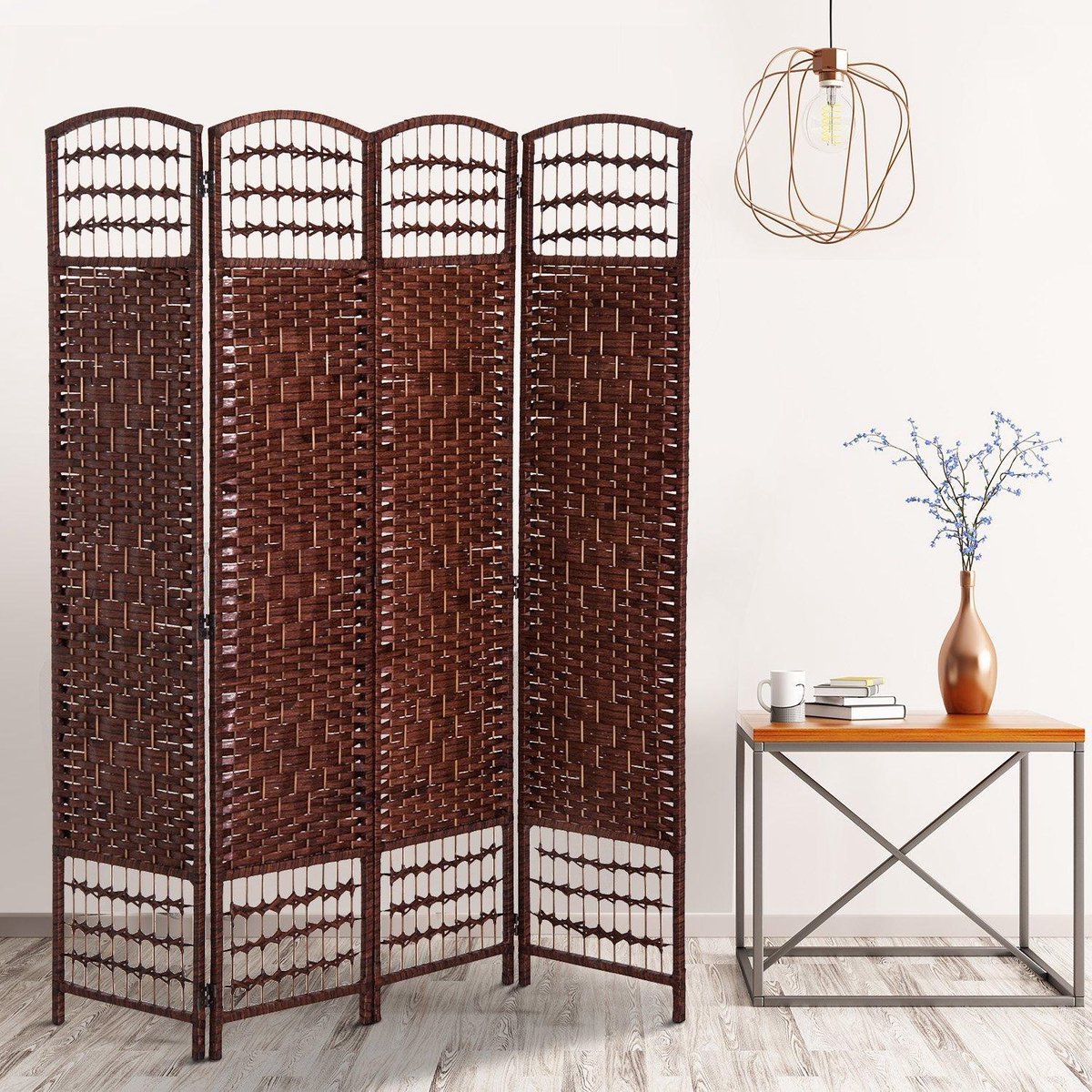 Luxe Kamerscherm - Room Divider - Kamer Verdeler Scheidingswand 4 ...