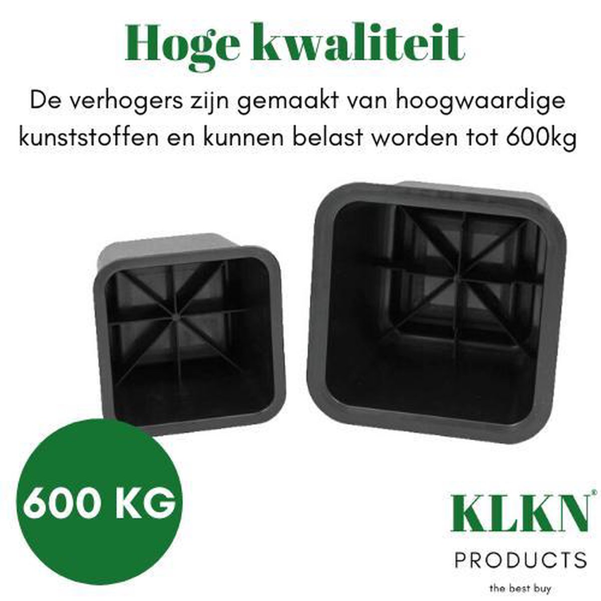 Meubelverhogers – set 8 stuks – ophogen tot 22cm – opstapelbaar ...