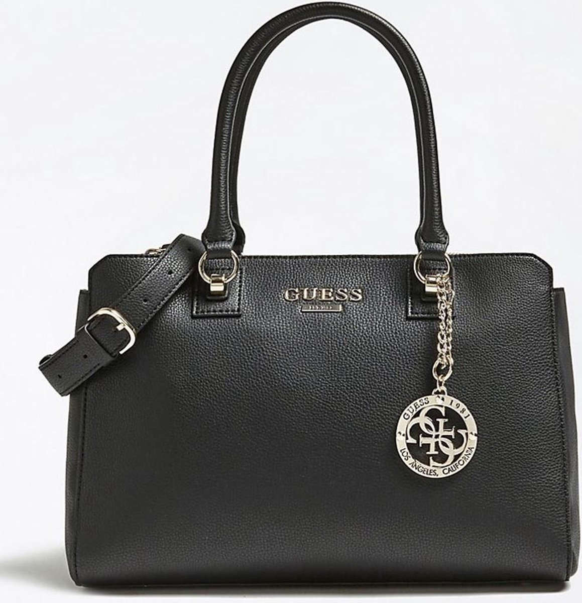 Guess Alma Dames Handtas - Zwart | bol.com