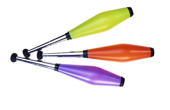 Acrobat - Set 3 Juggling Clubs Junior (L. 42 cm) | bol