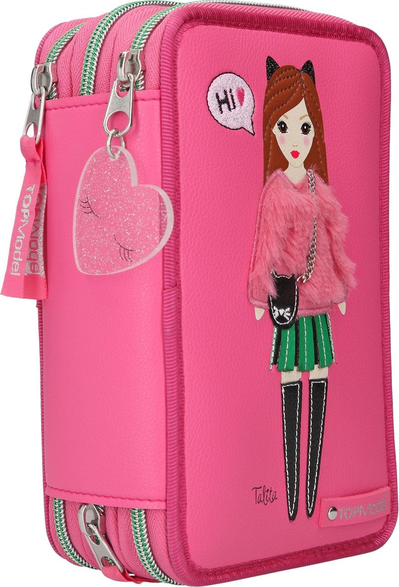 Top Model - Trippel Pencil Case- Talita Pink (0410729) | Games | bol.com