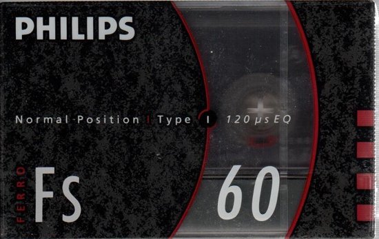 PHILIPS FS 60 - AUDIO TAPE (CASSETTE BANDJE) - 60 MIN (2 X 30) - BIAS ...