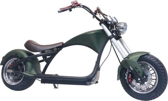 Ecruiser® Echopper | Matt Groen | Elektrische Scooter | bol.com