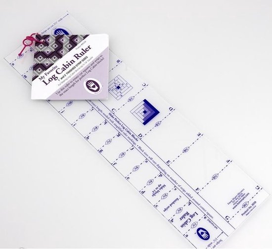 Marti Michell Quilt Liniaal 8038 Favorite Log Cabin 2 inch Ruler | bol.com