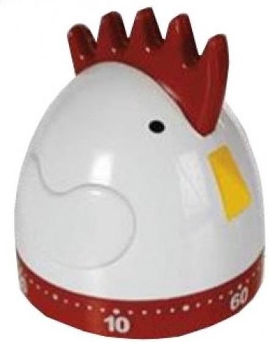 Kookwekker/eierwekker kip/haan 8 x 7 cm - Analoge kookwekker | bol