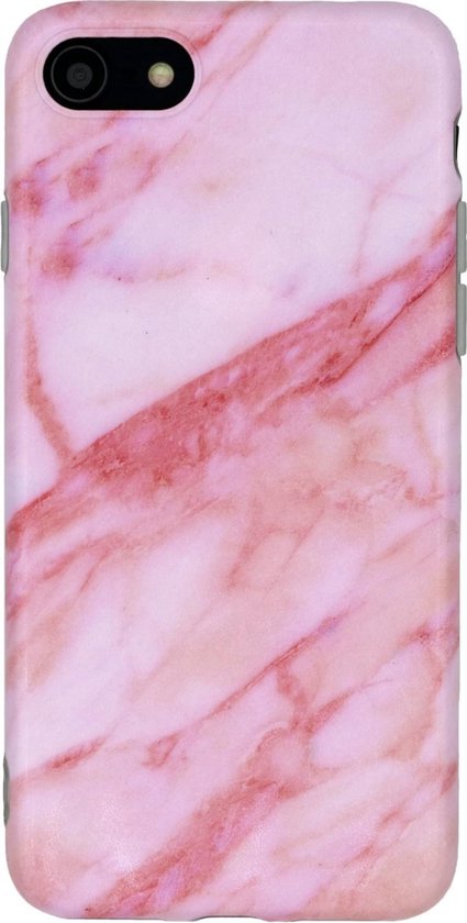 Luxe Marmer Back Cover Voor Apple Iphone 6 Iphone 6s Hoesje Roze