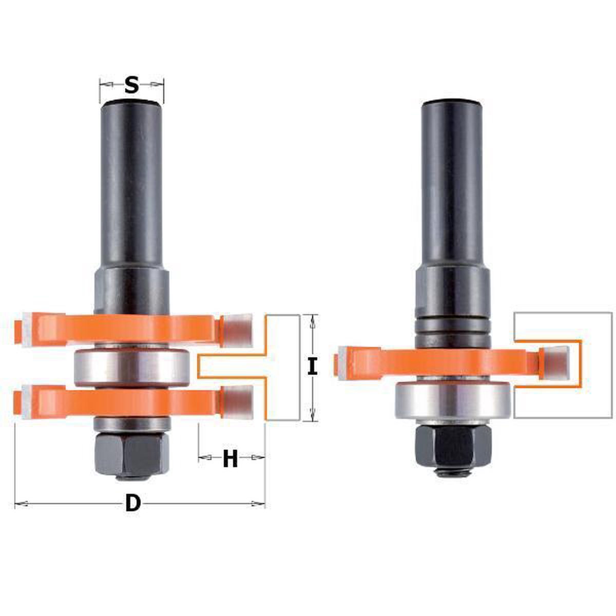 Tand- en groef frezenset | bol