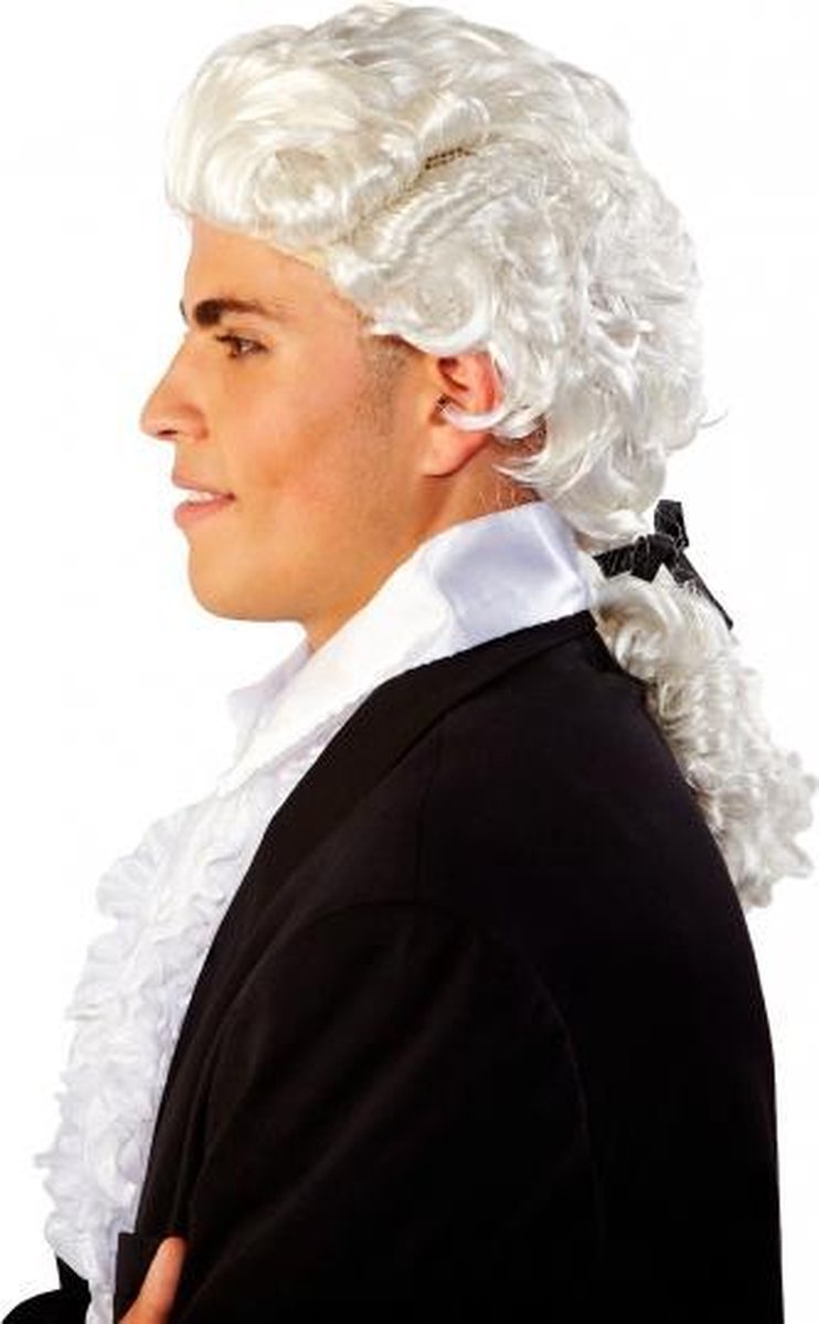Mozart pruik met staart | bol