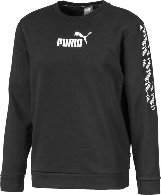 PUMA Amplified Crew FL Heren Trui - Puma Black - Maat S | bol.com