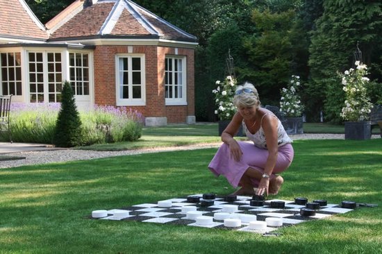 Tuin Dammen/checkers, 8x8, voor buiten en binnen uit duurzaam kunststof ...