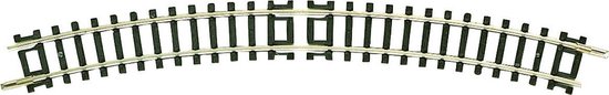 N Fleischmann rails (zonder ballastbed) 22224 Gebogen rails 30 ° 295.4 mm 12 stuk(s) | bol