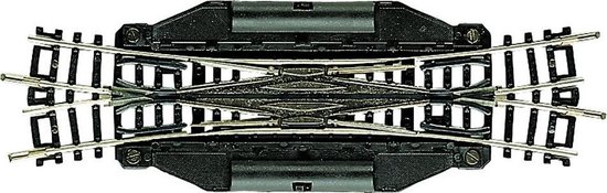 N Fleischmann rails (zonder ballastbed) 22246 Engels wissel, Elektrisch 129.8 mm 15 °... | bol
