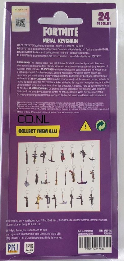 Fortnite Sleutelhanger - Assault rifle - Keychain | bol.com