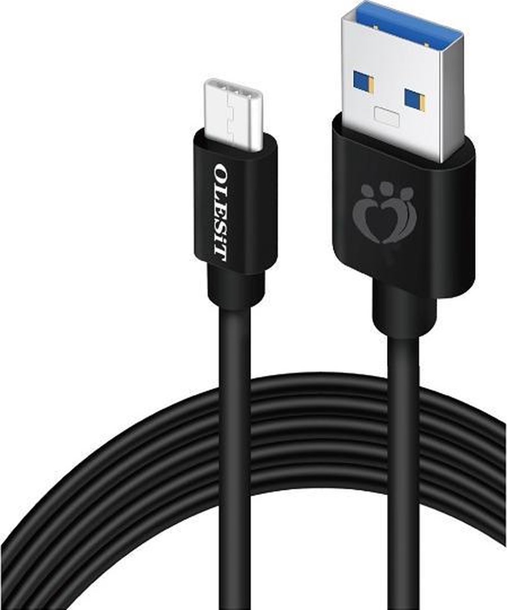 Olesit K107 Micro USB Kabel 1.5 Meter Fast Charge Lader 2.1A High Speed Laadsnoer... | bol.com