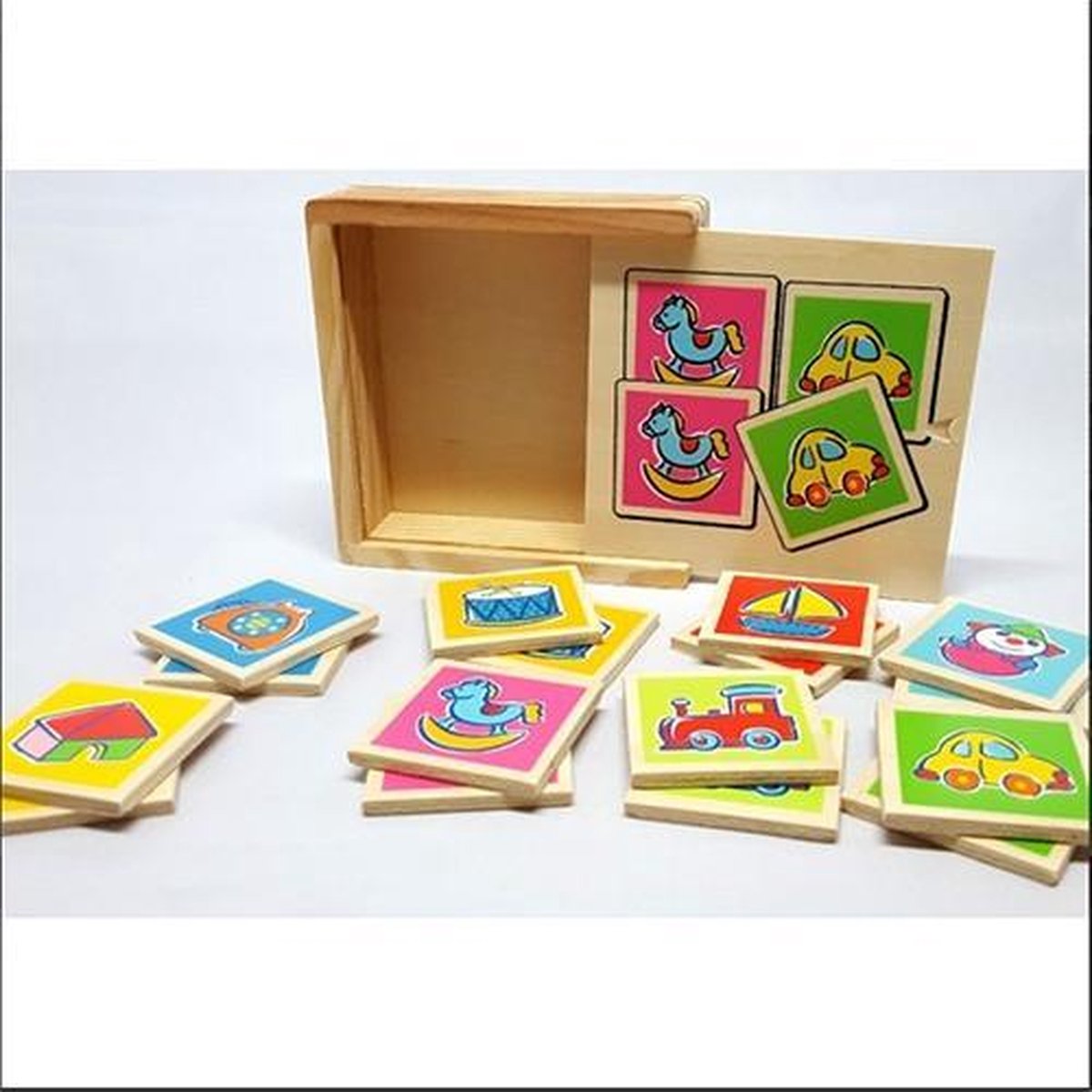 Houten memorie spel | Games | bol.com