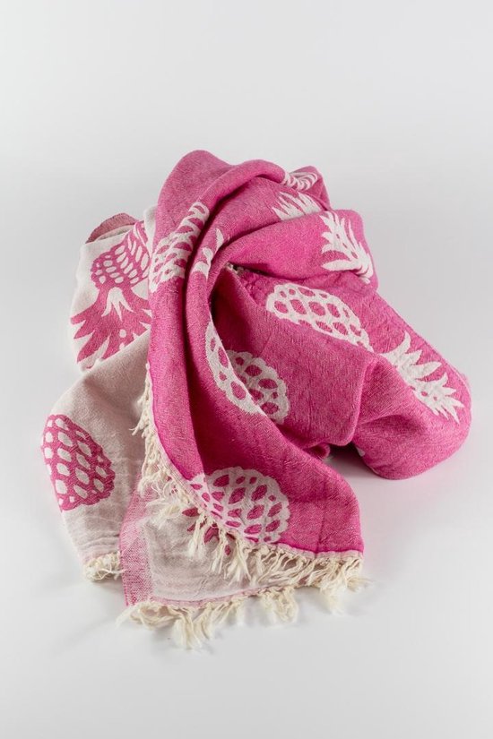 uit Turkije By Aquatolia Hamamdoek Pergamon met Witte Ananas - 100% ...