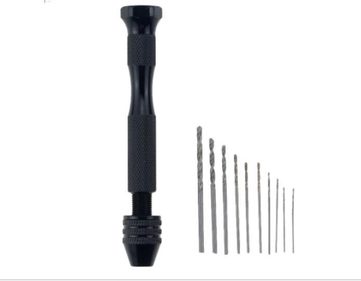 Mini Handboor 10-Delige Bitset - Boormachine - Aluminium ...