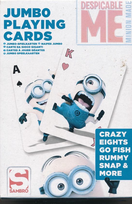 Sambro Minions Jumbo Speelkaarten 14 X 9 Cm | Games | bol.com