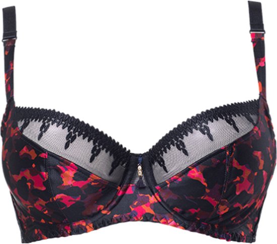 Louisa Bracq Color Fever Marine Blauw/Print - Soft-Cup bh Maat: 95B | bol