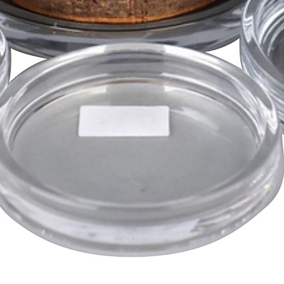 Rasteli Bougie sous-verre en verre transparent Circuli Glass D 14,5 cm ...