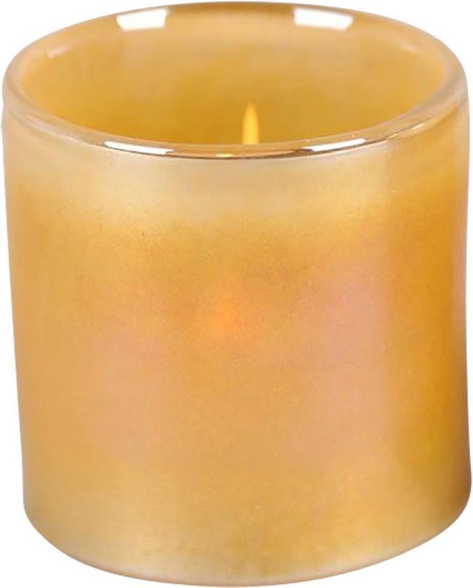 Rasteli Waxinelichthouder Glas Geel-Donker geel-Oranje D 8.5 cm H 8 cm ...