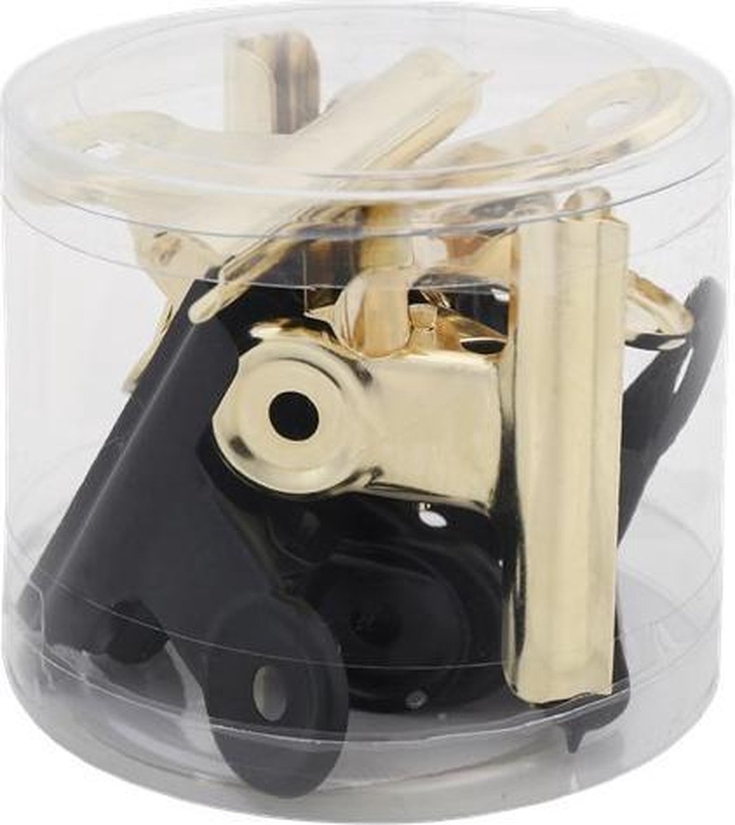 Grote Metalen Clips | 8 stuks - 4 Zwart - 4 Goud | 50 mm | Kantoorclips ...