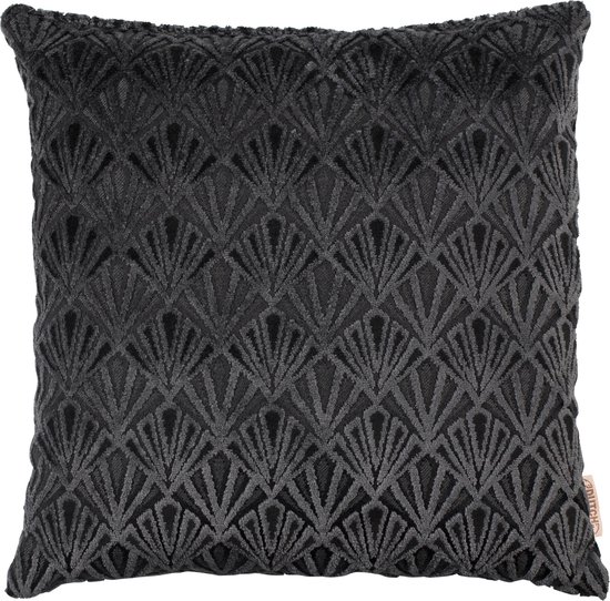 Dutchbone Daisy - Sierkussen - Zwart - 45x45 | bol